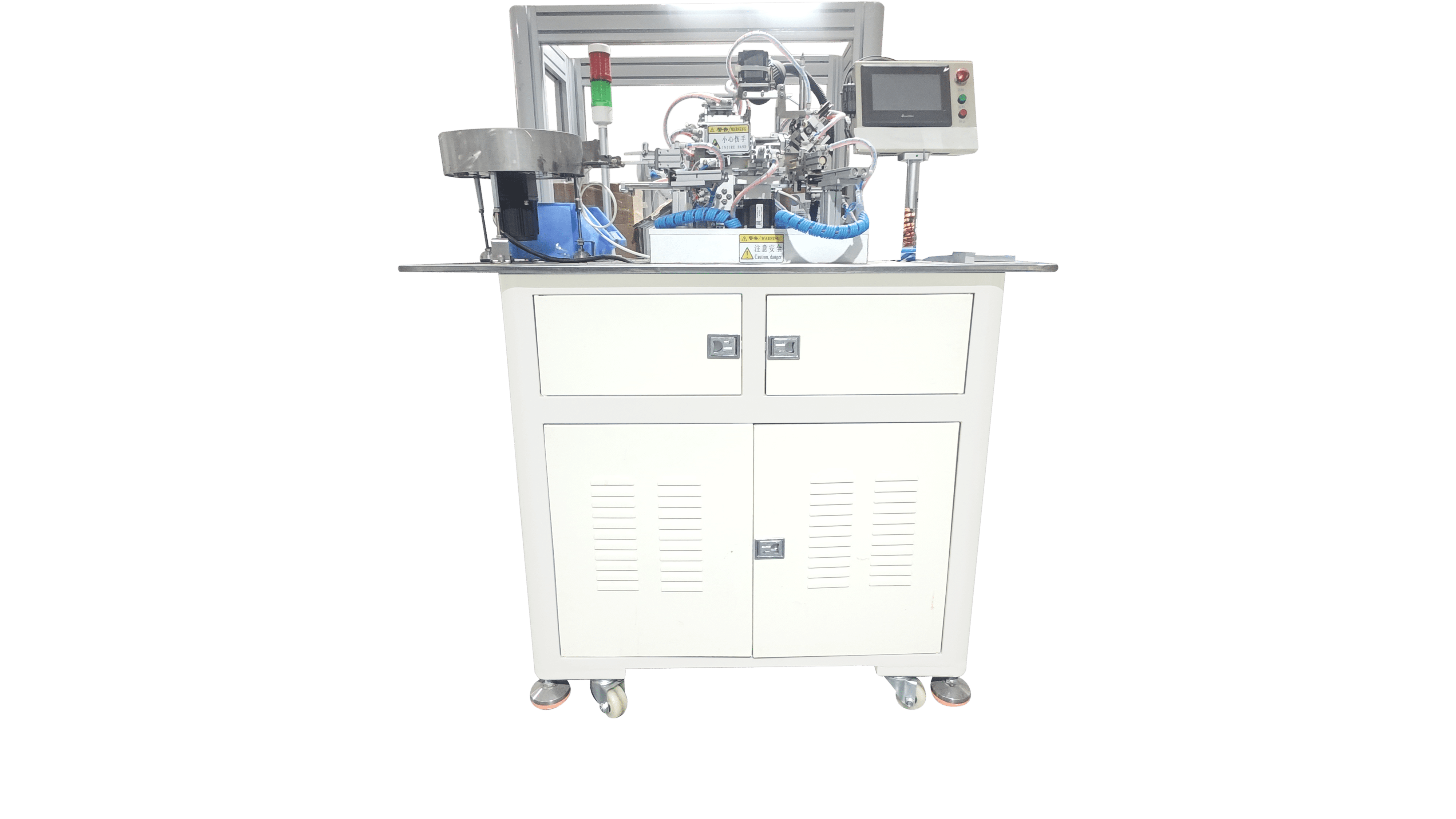Toroidal inductor winding machine for thin copper wire